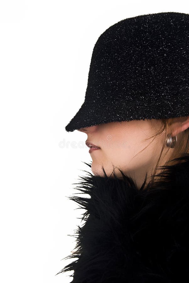 Incognito Woman in Black stock photo. Image of dresses - 4000842