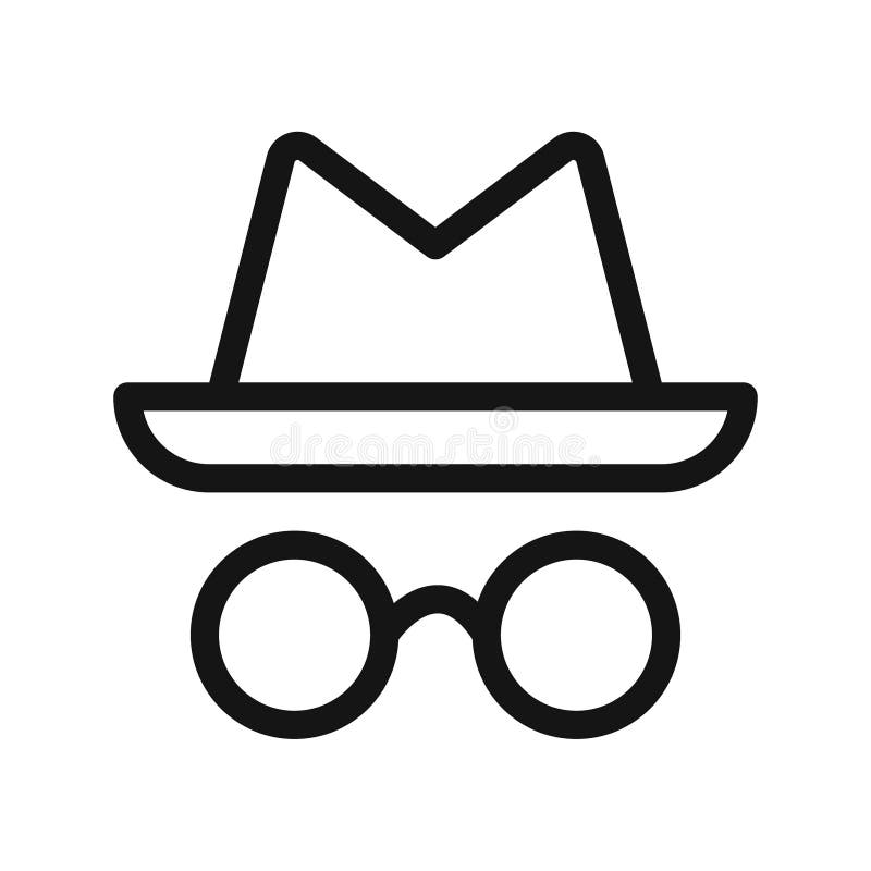 Private Incognito Mode Icon for Secure Browsing Stock Vector ...
