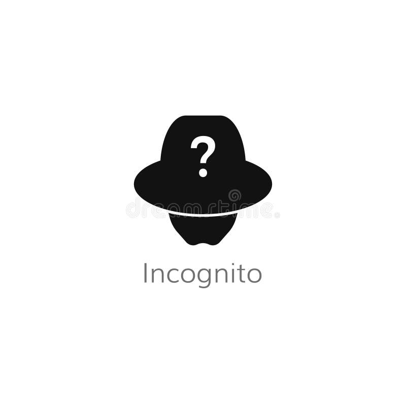 Incognito Icon. Man Face With Glasses, Beard And Hat. Photo Props ...