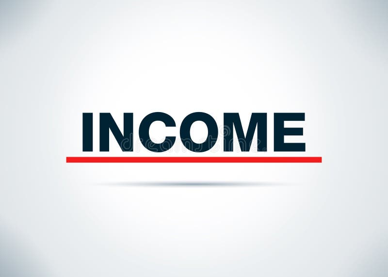 Income Abstract Flat Background Design Illustration Stock Illustration ...