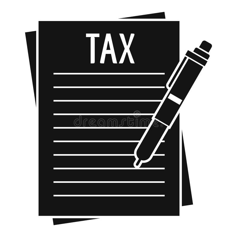 Income Declaration Icon, Simple Style Stock Illustration - Illustration ...