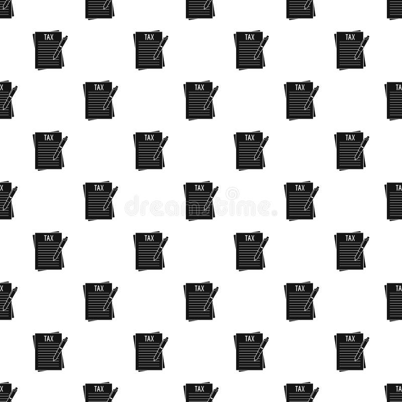 Income Declaration Pattern Seamless Vector Stock Vector - Illustration ...