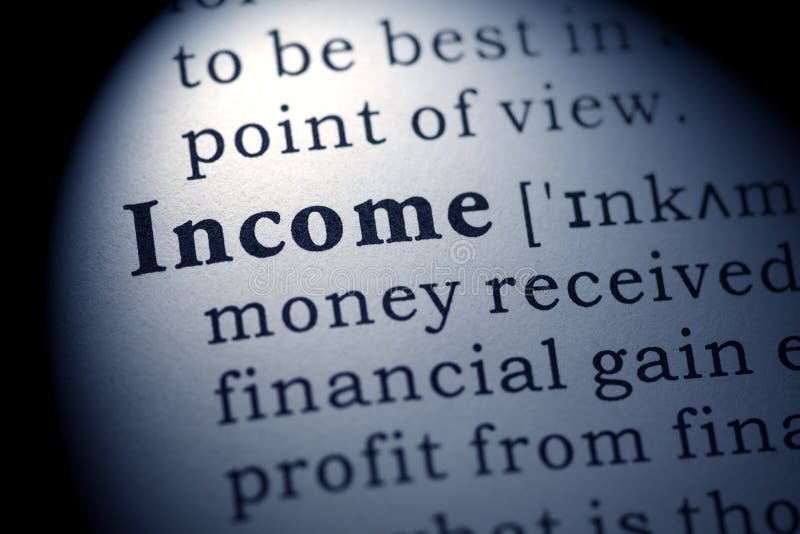 Income stock photo. Image of text, income, definition - 178235582