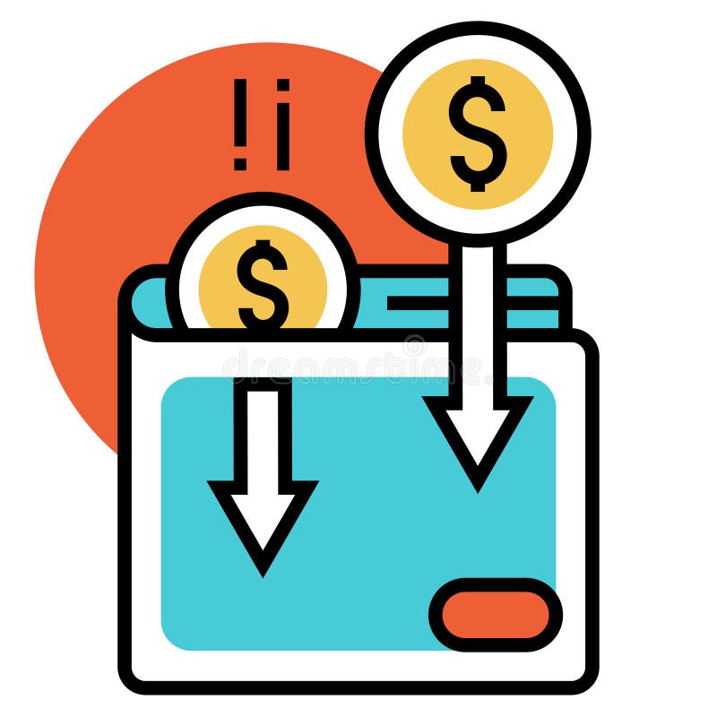 Income Flat illustration stock vector. Illustration of chart - 124468927