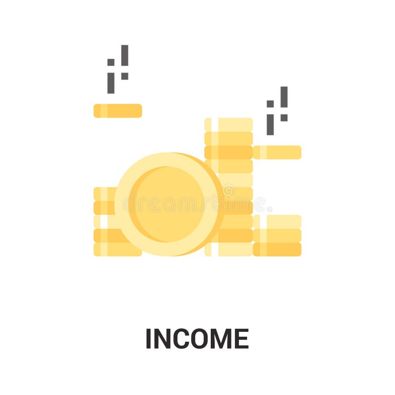 Income icon concept stock vector. Illustration of management - 82396026