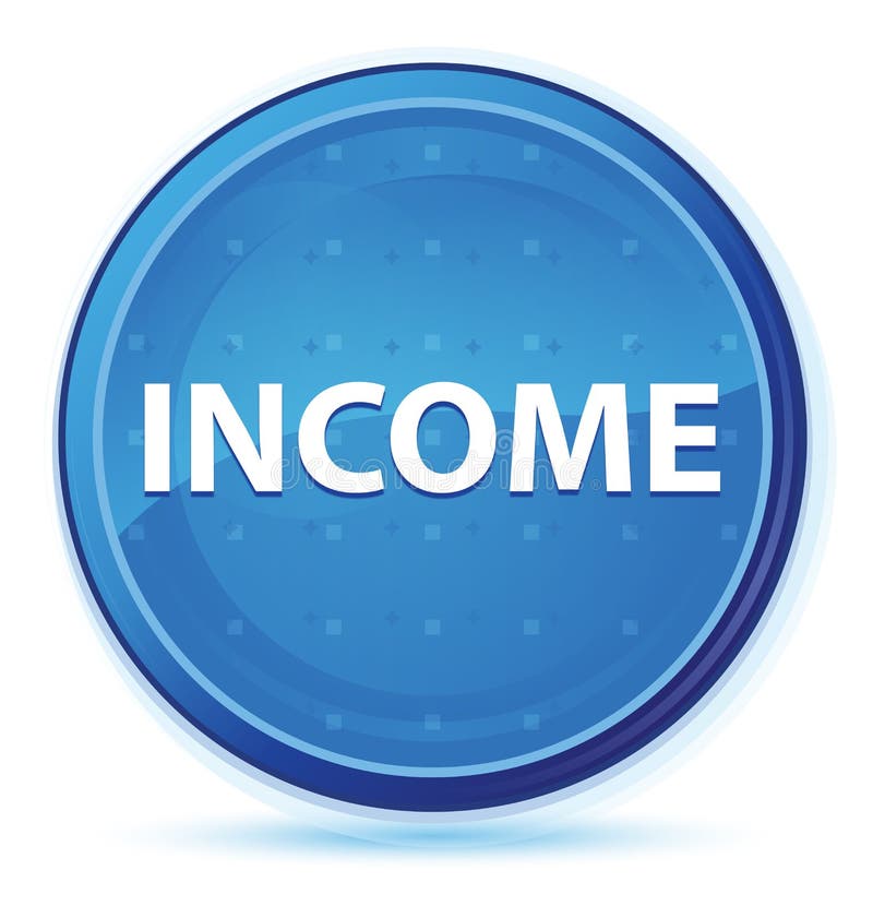 Income Midnight Blue Prime Round Button Stock Vector - Illustration of ...