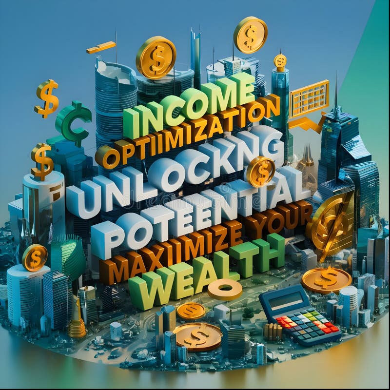Income Optimization Unlocking Potential Stock Image - Image of product ...