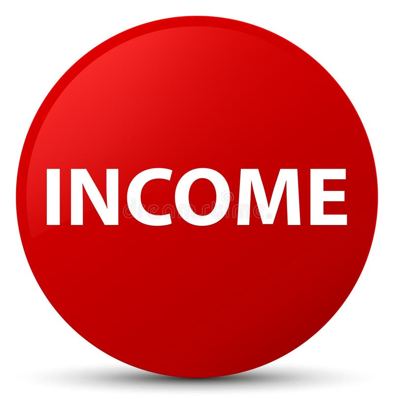 Income red round button stock illustration. Illustration of salary ...