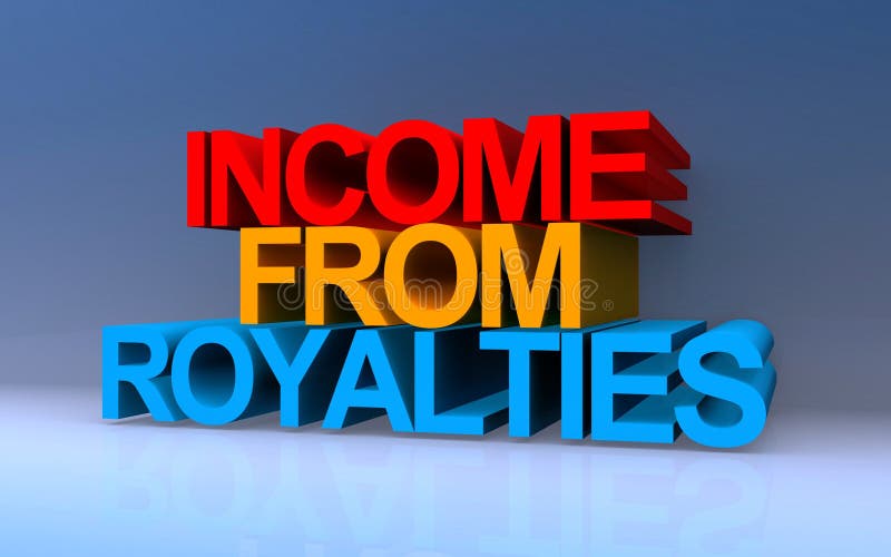 Income from Royalties on Blue Stock Illustration - Illustration of ...