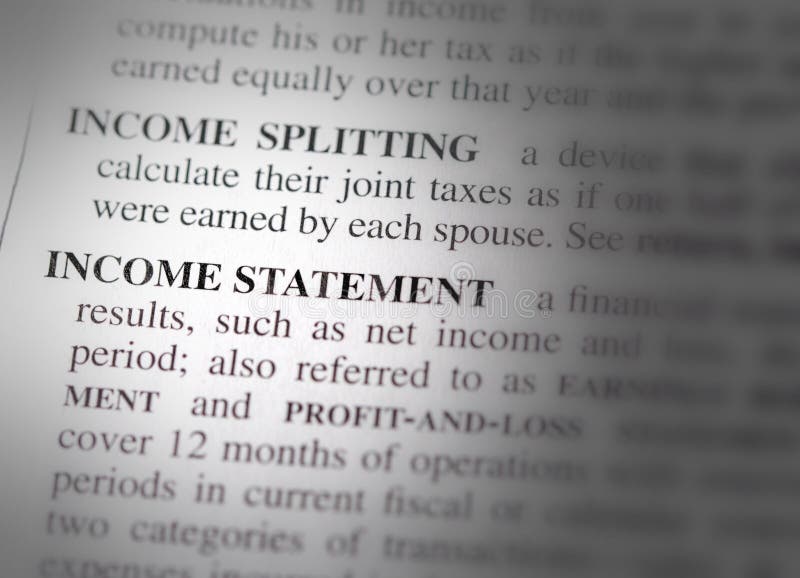 Income statement stock image. Image of wages, payment - 318991051