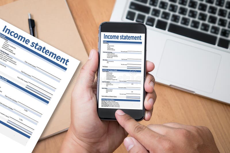 Income Statement Employment Businessman Assessment Balance Stock Image ...