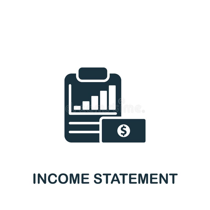 Income Statement Icon. Monochrome Simple Accounting Icon for Templates ...