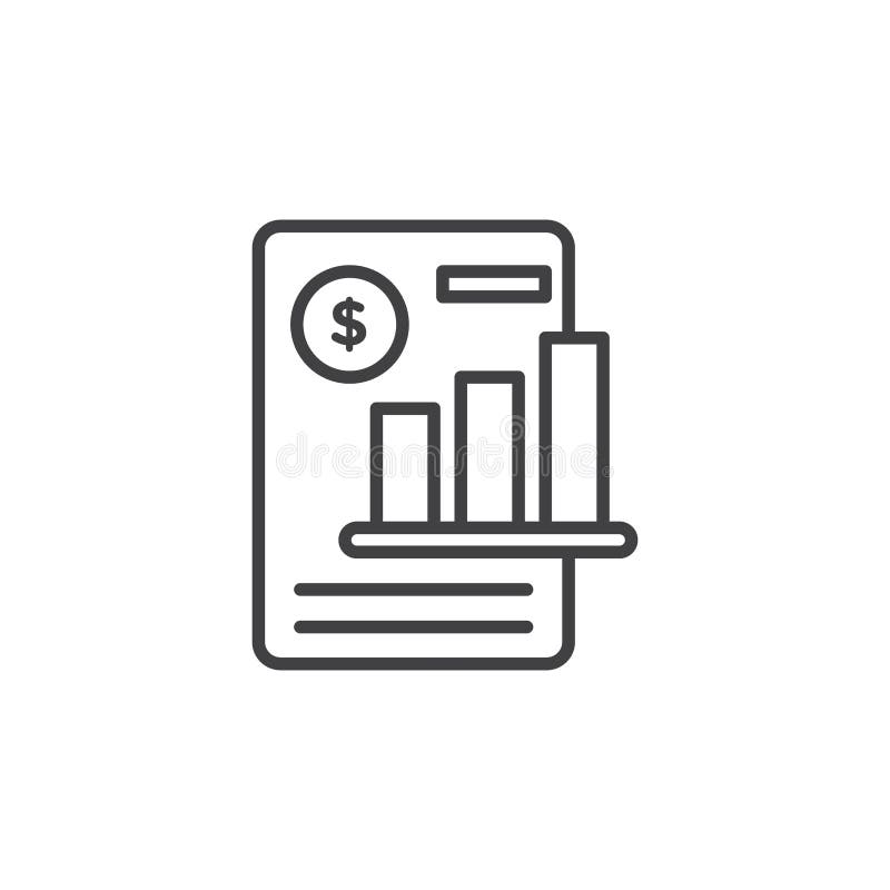 Income Statement Icon Vector Set on White Background Stock Vector ...