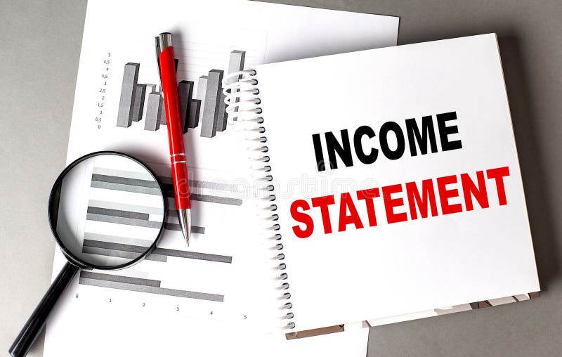 INCOME STATEMENT Text Written on Notebook with Chart Stock Photo ...