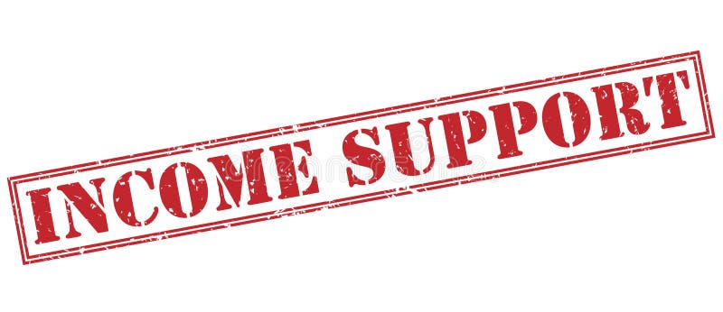 Income Support Rubber Stamp Stock Illustration - Illustration of ...