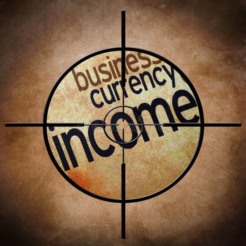 Income target concept stock image. Image of dollar, greed - 39279471