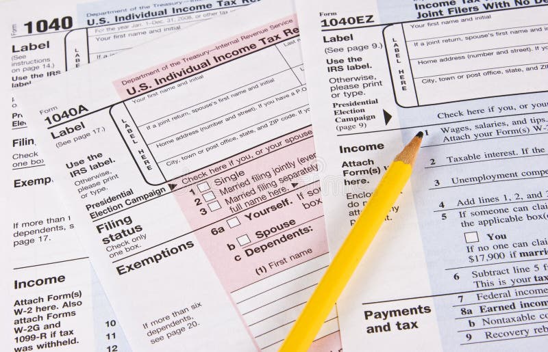 IRS Federal Income Tax Forms Editorial Photo - Image of accounting ...