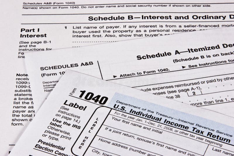 Income Tax Return editorial stock photo. Image of financial - 7864668