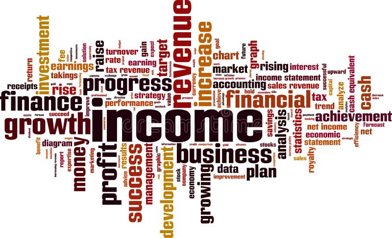 Income word cloud stock vector. Illustration of income - 175083309