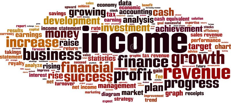 Income word cloud stock vector. Illustration of accounting - 280566579