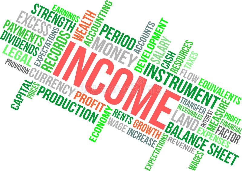 Income stock vector. Illustration of growth, period, cloud - 34809384