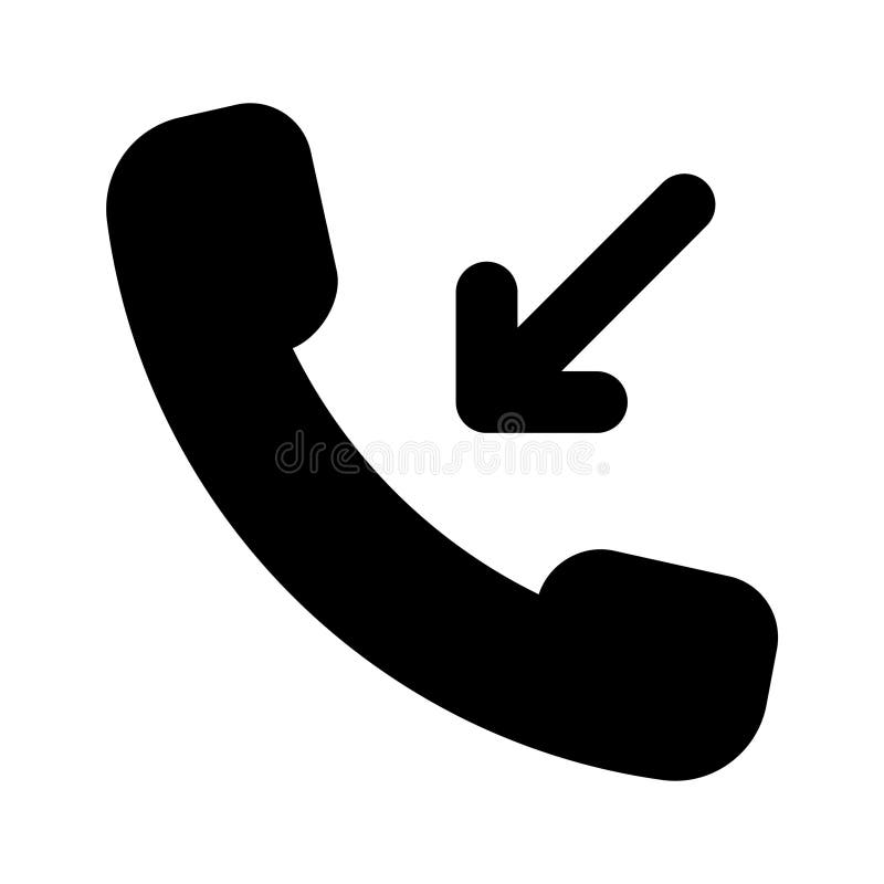 Incoming Call Icon Design, Premium Vector Stock Vector - Illustration ...