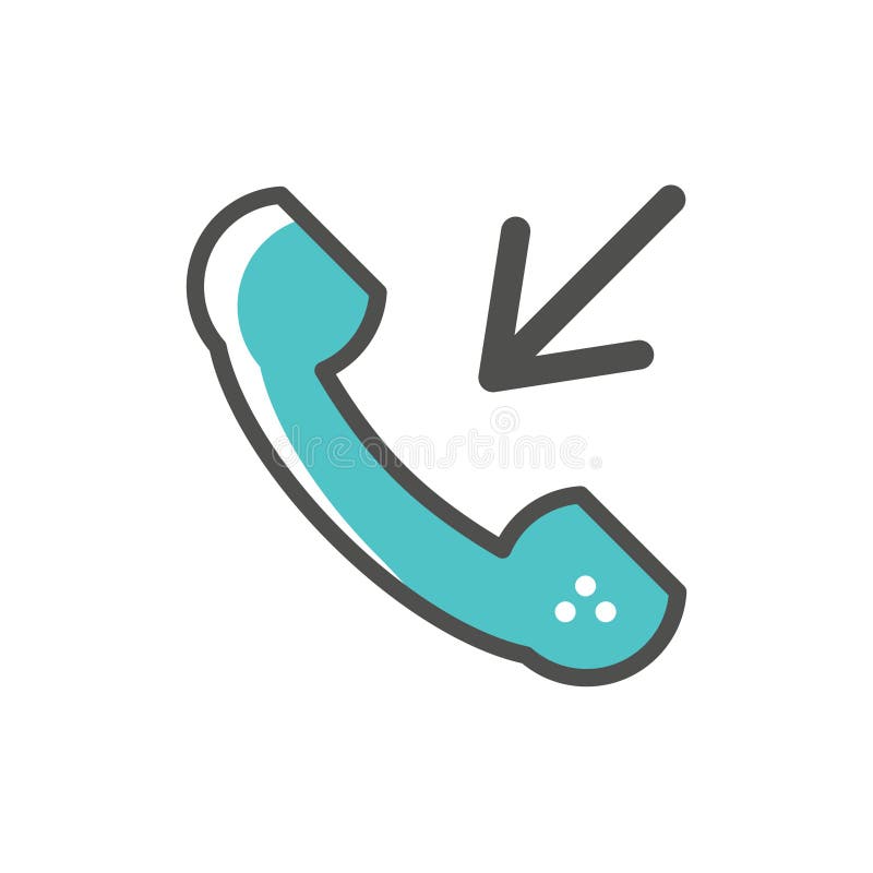 Incoming Call Icon. Vector Illustration Decorative Design Stock Vector ...