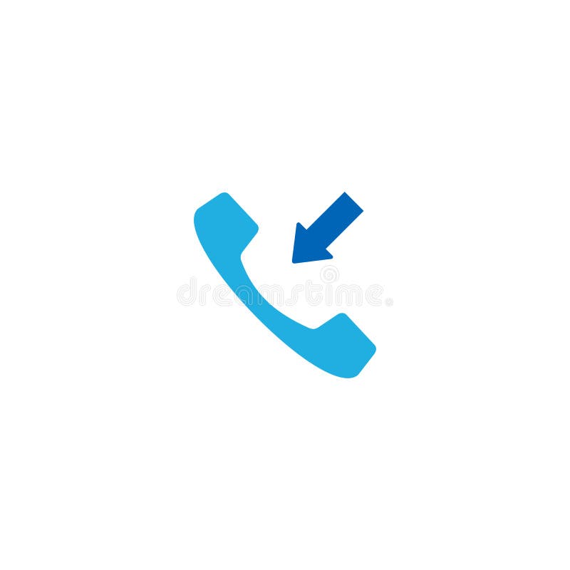 Incoming Call Logo Icon Design Stock Vector - Illustration of symbol ...