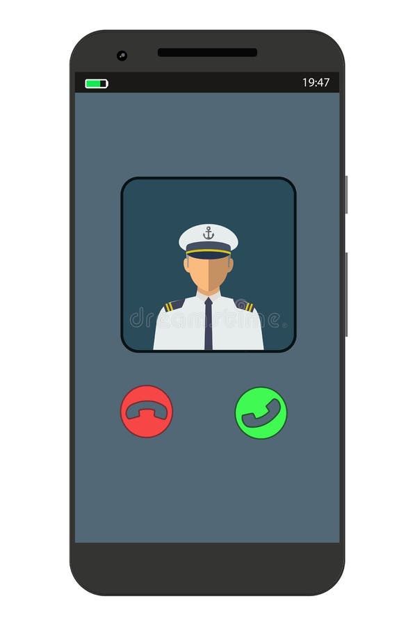 Incoming call on the phone stock illustration. Illustration of button ...