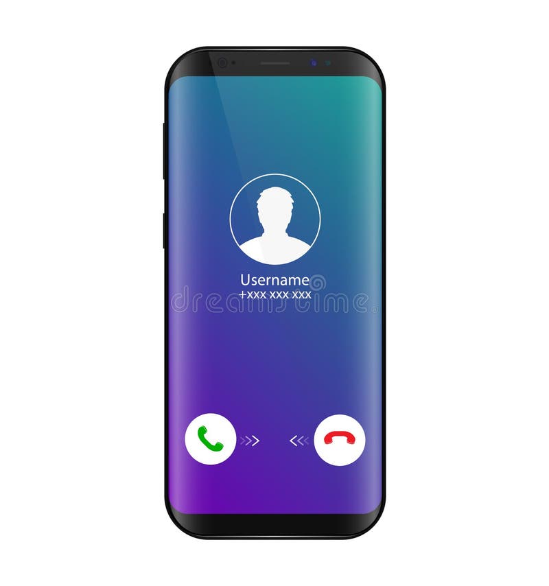 Accept and Decline Call. Call Answer. Call Icon Stock Illustration ...