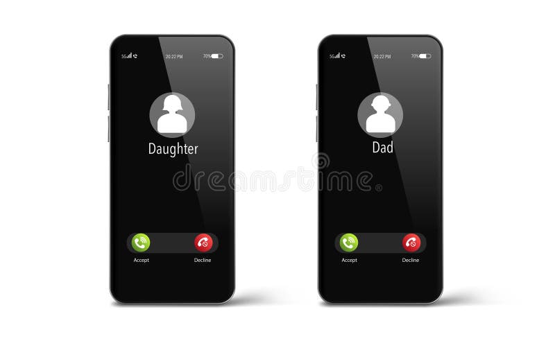 Smartphone Call App Interface Template Stock Illustrations – 4,024 ...