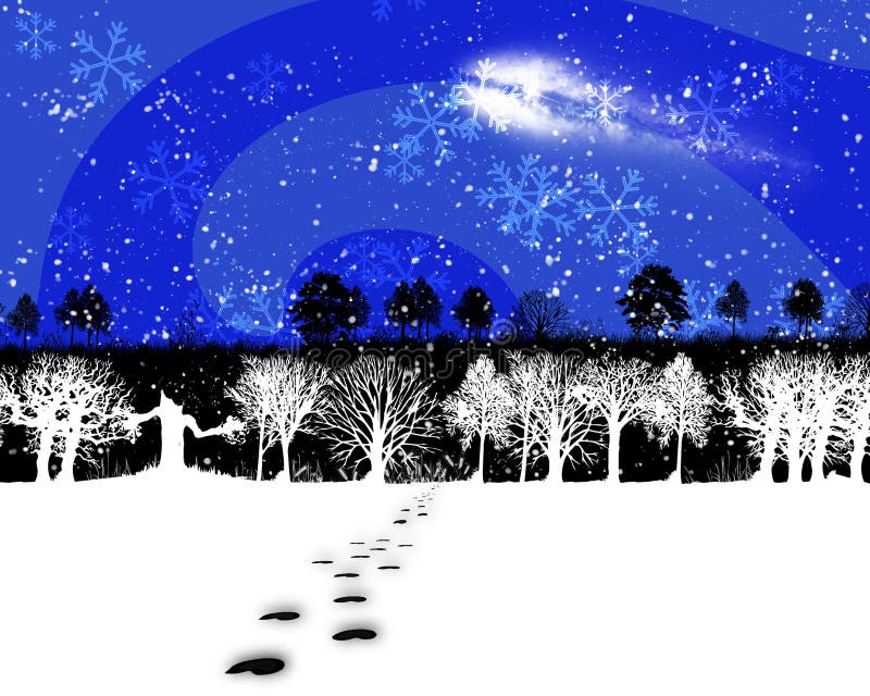 Incoming Christmas stock illustration. Illustration of tracks - 11473507