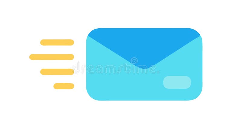 Incoming Email Icon Vector Illustration, Mail Message Communication ...