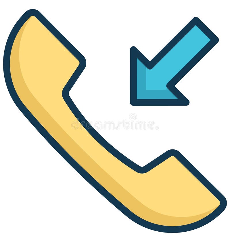 Incoming Isolated Vector Icon Which Can Easily Modify or Edit Stock ...