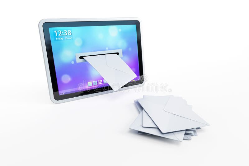 Incoming letter stock illustration. Illustration of electronic - 30894567
