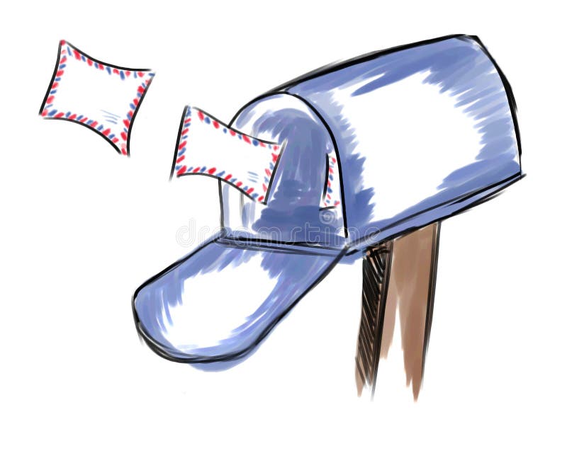 Incoming mail stock illustration. Illustration of communication - 2286482