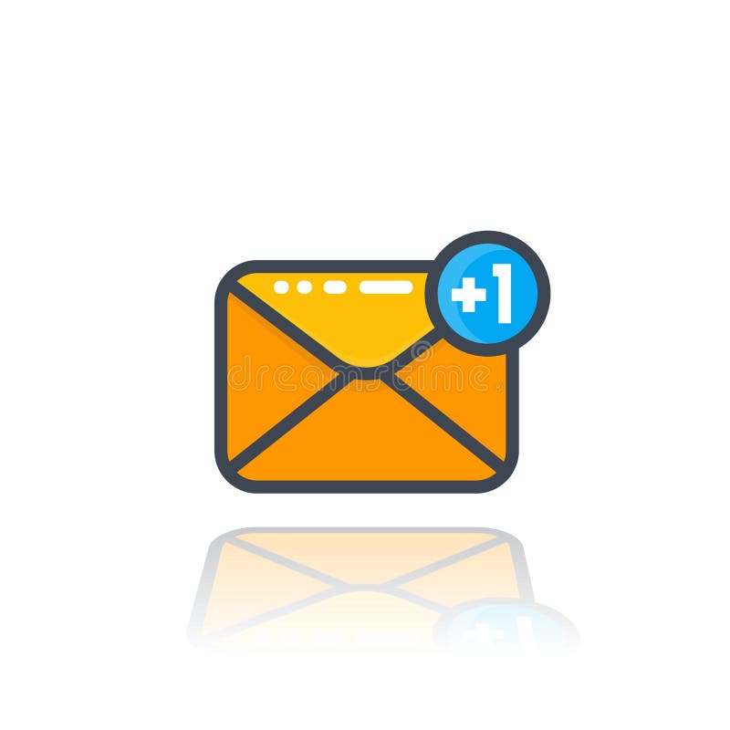 Incoming Message, Mobile Mail Icon Stock Vector - Illustration of email ...