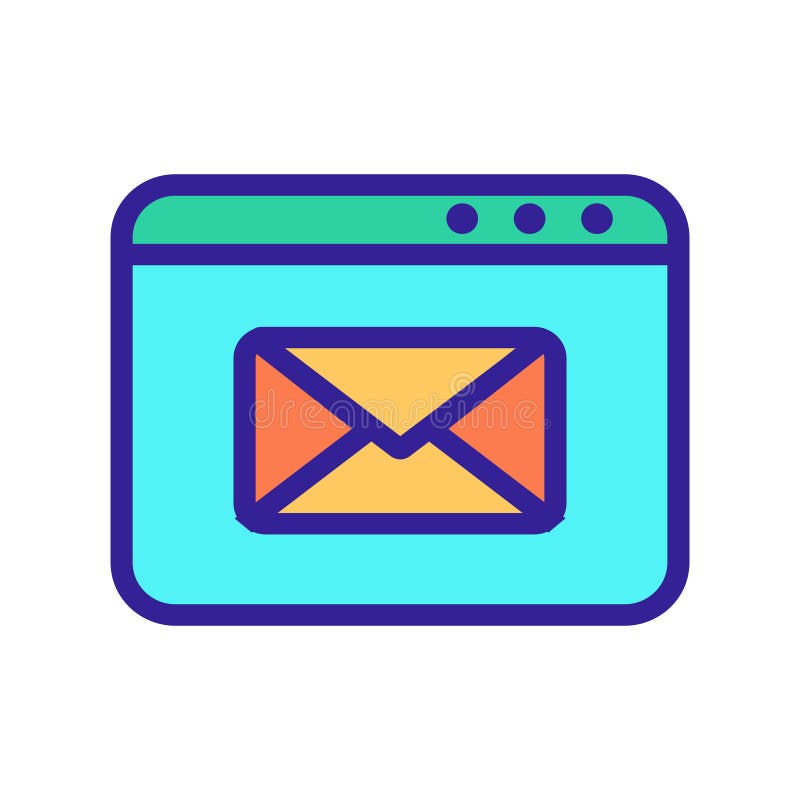 Incoming Message Icon Vector. Isolated Contour Symbol Illustration ...