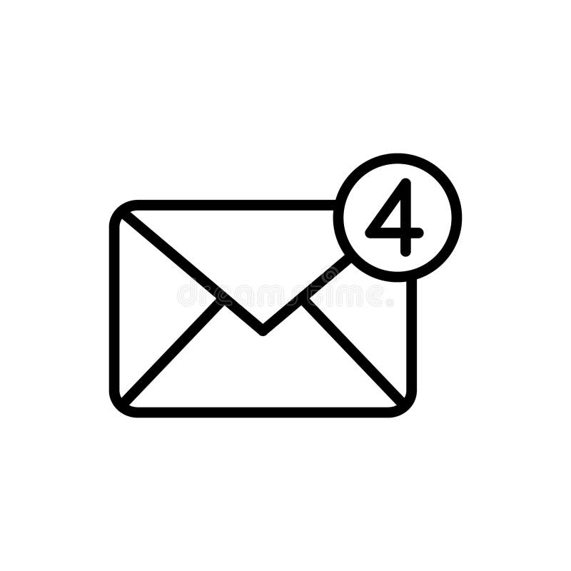 Incoming Messages Banner Illustration. Social Media UI Concept on Black ...