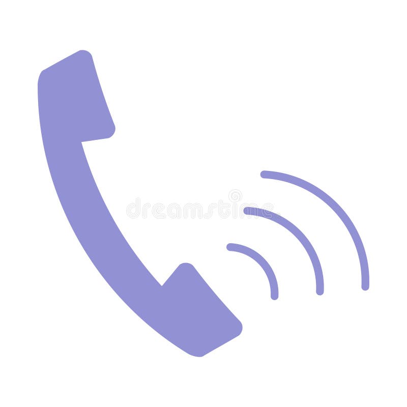 Incoming Phone Call Icon stock vector. Illustration of assistant ...