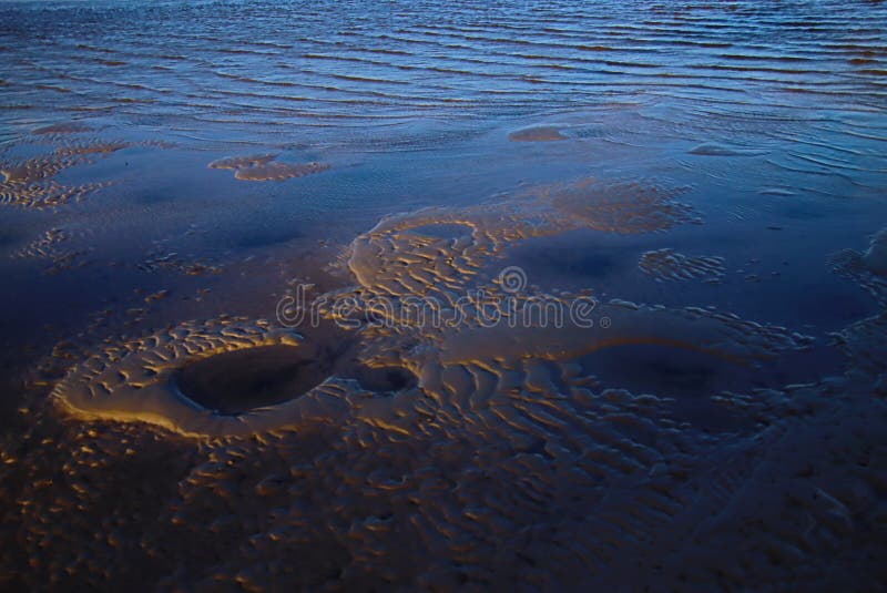 The Incoming Tide at Twilight Stock Photo - Image of ocean, shoreline ...