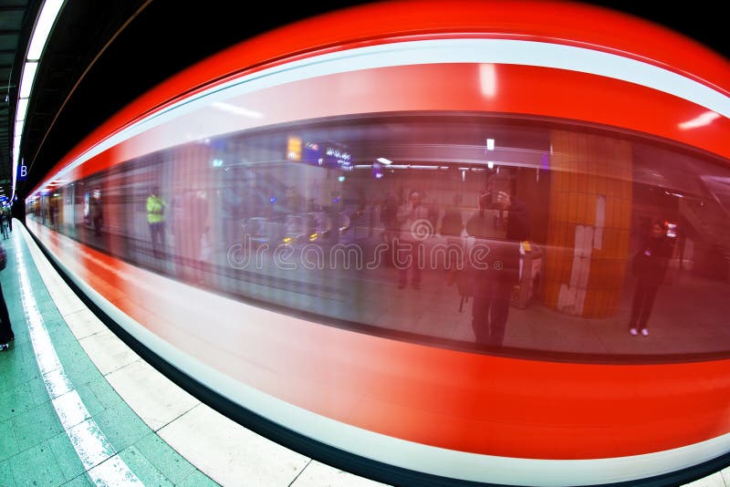 Incoming train in Station stock photo. Image of vacation - 69624926