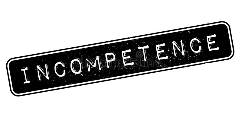 Incompetence rubber stamp stock illustration. Illustration of icon ...