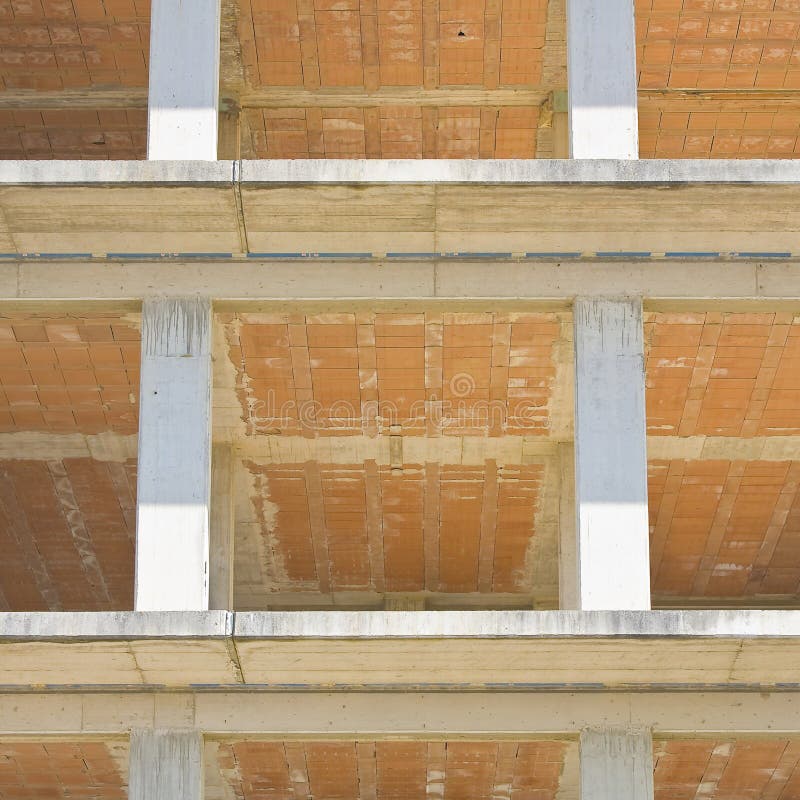 Incomplete Building Concrete Construction Frame for the Construction of ...