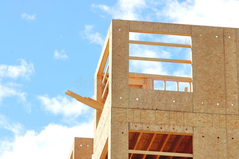 Incomplete Building and Construction Site Stock Photo - Image of board ...