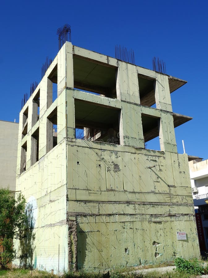Incomplete Concrete Frame Building Stock Photo - Image of difficulty ...