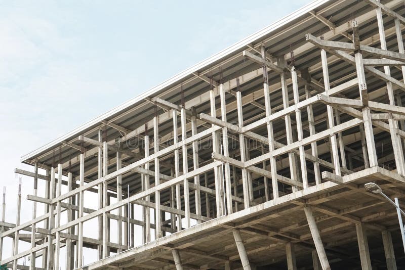 Incomplete Construction Site Building Architecture Structure Stock ...