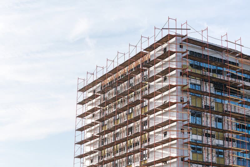 Incomplete office building stock image. Image of wooden - 50808789