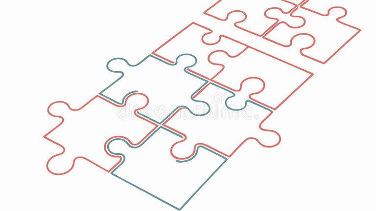 Incomplete Puzzle Pieces, Unfinished Project Concept, Vector Design ...