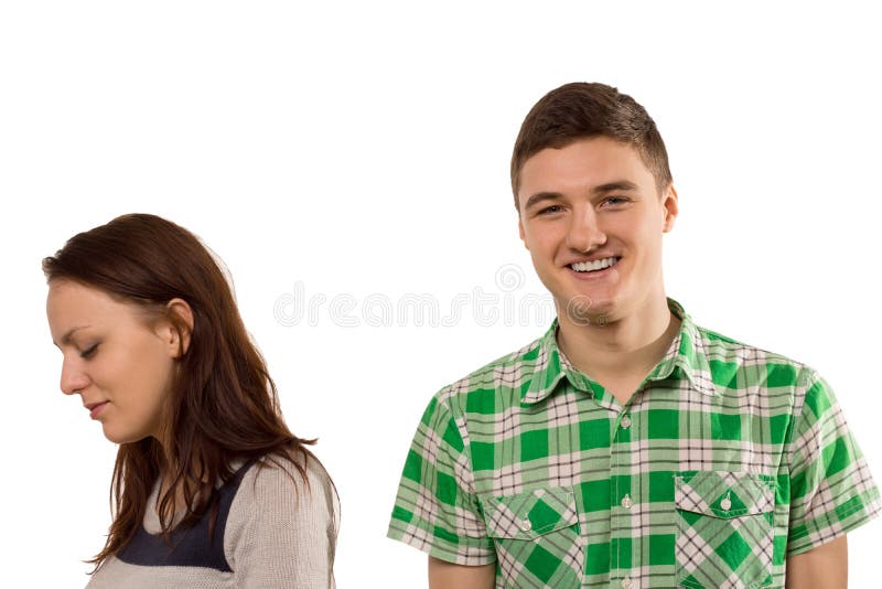 Inconsiderate young man stock photo. Image of reaction - 38407652